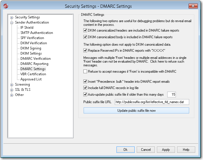 How do I enable DMARC and configure records?