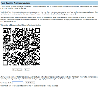 How do I enable two-factor authentication for Webmail/Remote ...