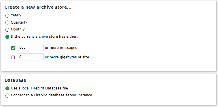 How do I configure and use the Email Archiving feature in SecurityGateway?