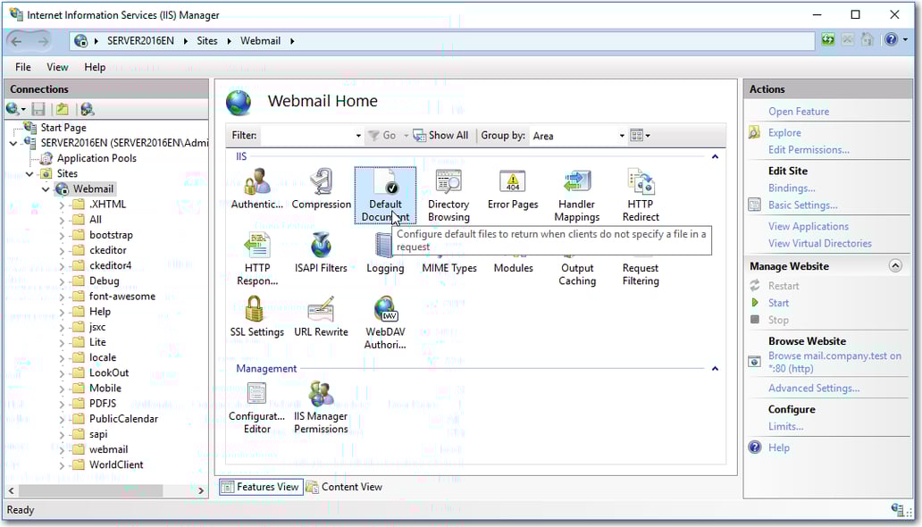 How to setup Webmail, Remote Administration, ActiveSync, CalDav ...