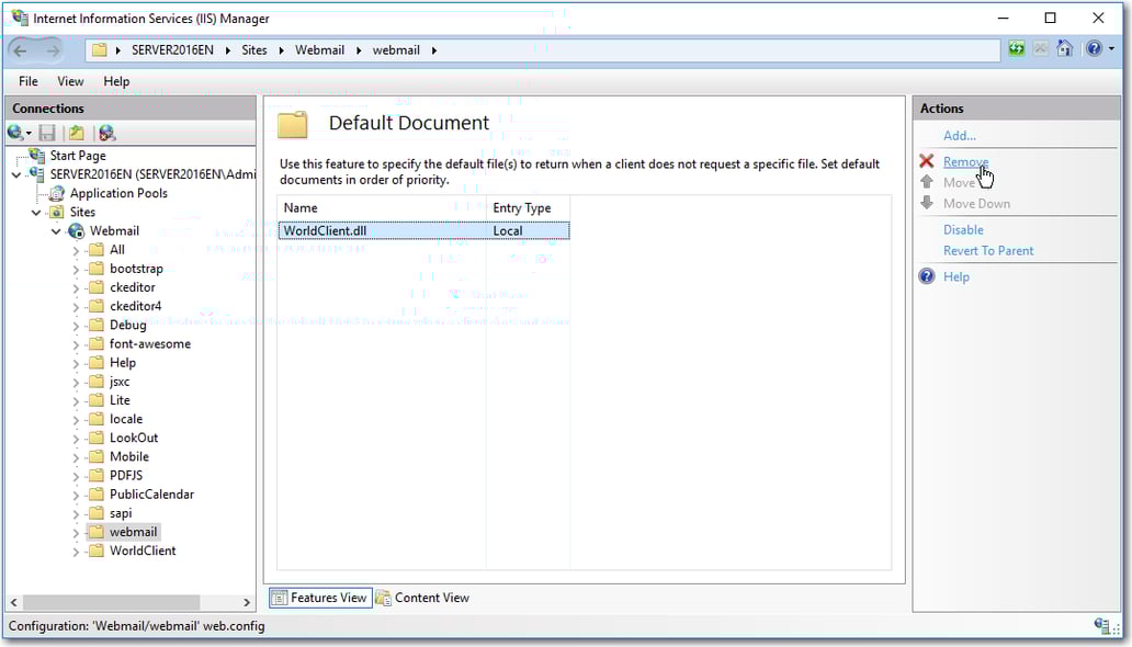 How to setup Webmail, Remote Administration, ActiveSync, CalDav ...