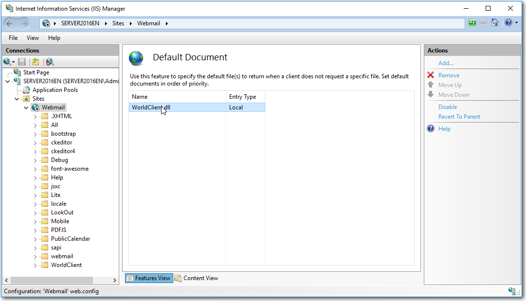 How to setup Webmail, Remote Administration, ActiveSync, CalDav ...