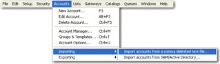 How to import accounts from a csv file to MDaemon's account database