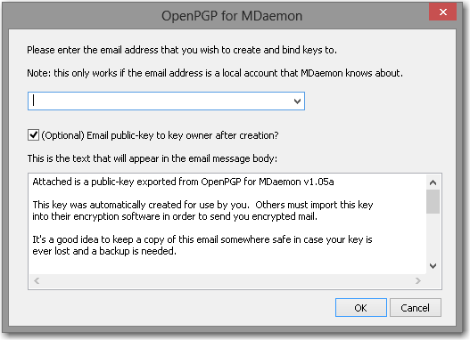 How to enable MDaemon PGP, configure who can use MDPGP, and create keys for specific users