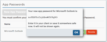 How to create App Passwords in Webmail