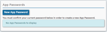 How to create App Passwords in Webmail