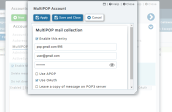How to setup MultiPOP for use with Google using OAuth