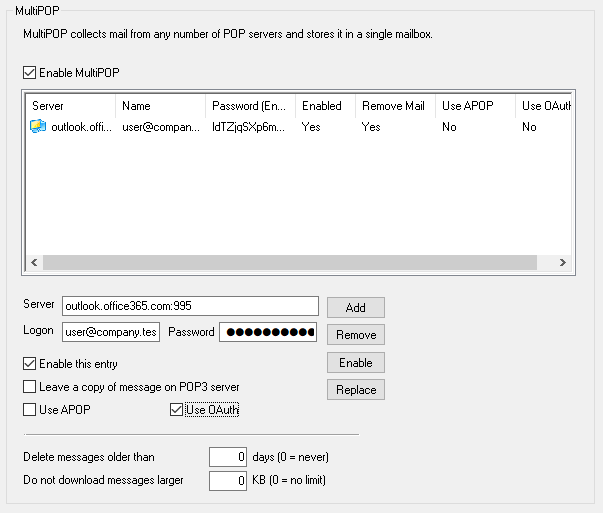 How to setup MultiPOP for use with Microsoft 365 using OAuth