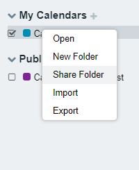 How do I create a read-only copy of a calendar in iCal/webdav format?